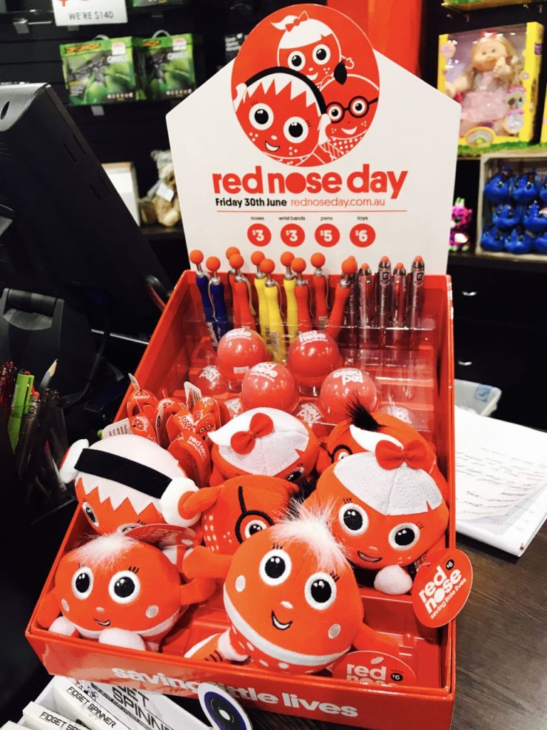 Proudly supporting Red Nose Day in the newsagency | Australian ...