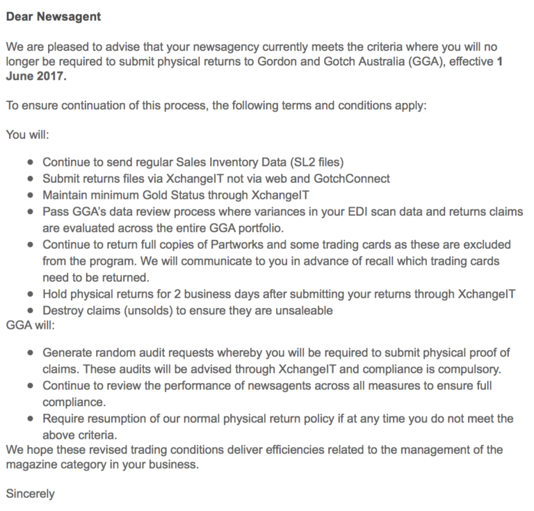 The Gotch no physical returns project can help improve magazine ...