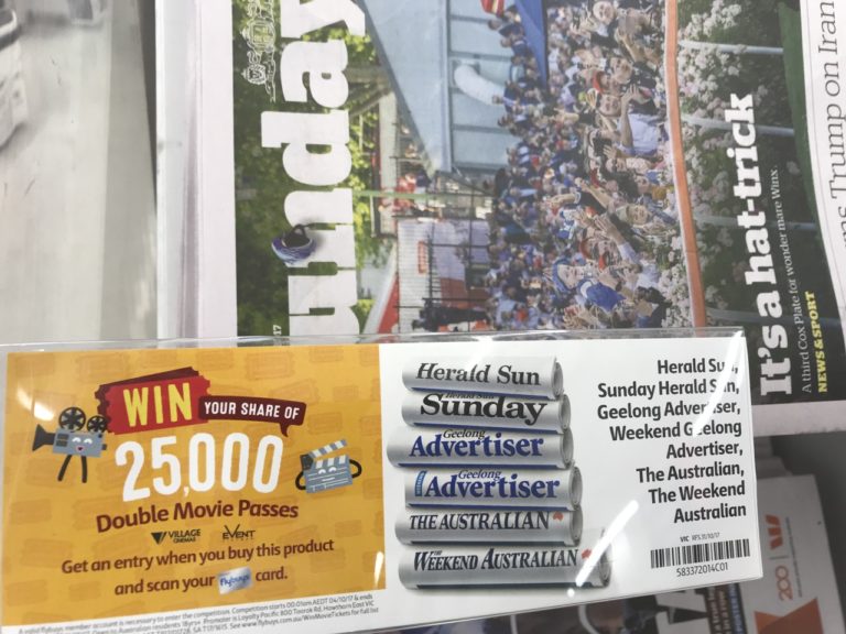 News Corp newspaper promotion in Coles | Australian Newsagency Blog