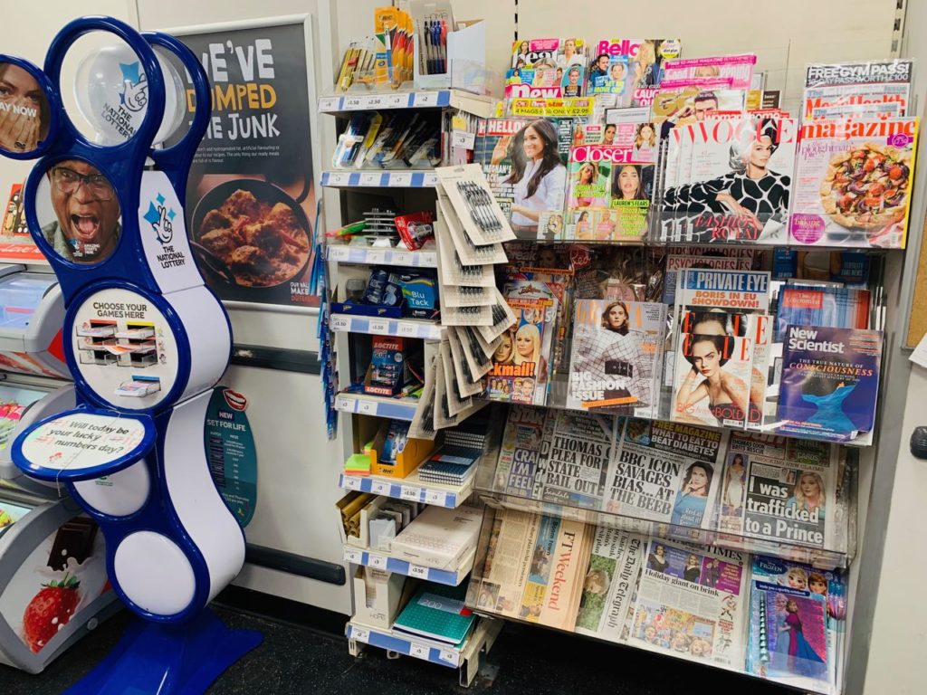 The newsagent corner in a local UK supermarket | Australian Newsagency Blog